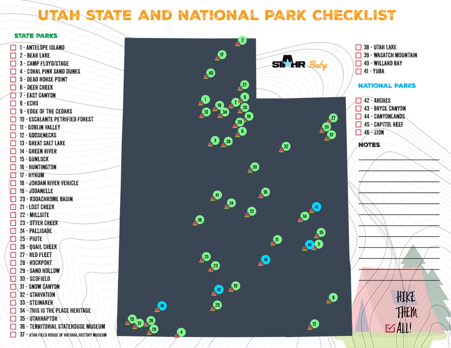 Maps of National and State Parks – Trail Tether